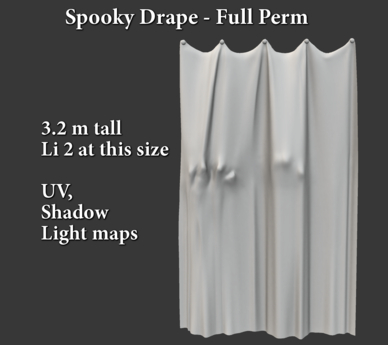 Second Life Marketplace - Spooky Drape- full perm. (add)